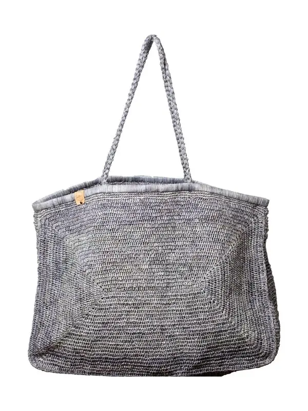 ZANATANY CONCEPTS Clipa Raffia Tote Bag - Blue