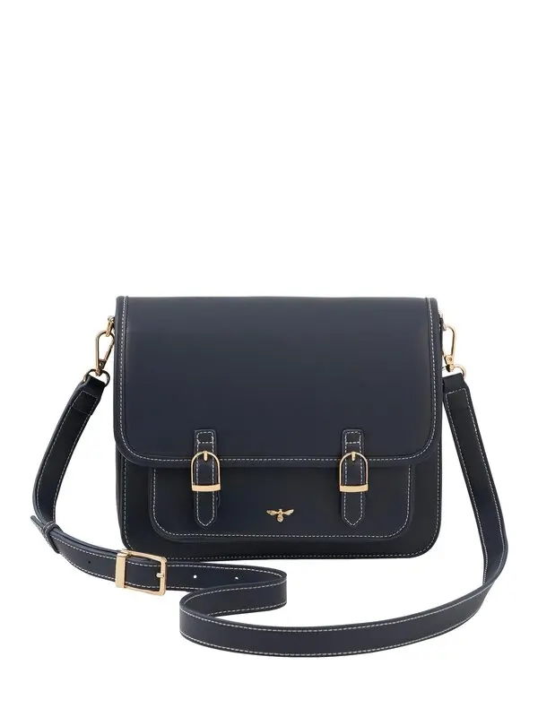 FABLE ENGLAND Satchel With Gold-tone Buckles - Blue