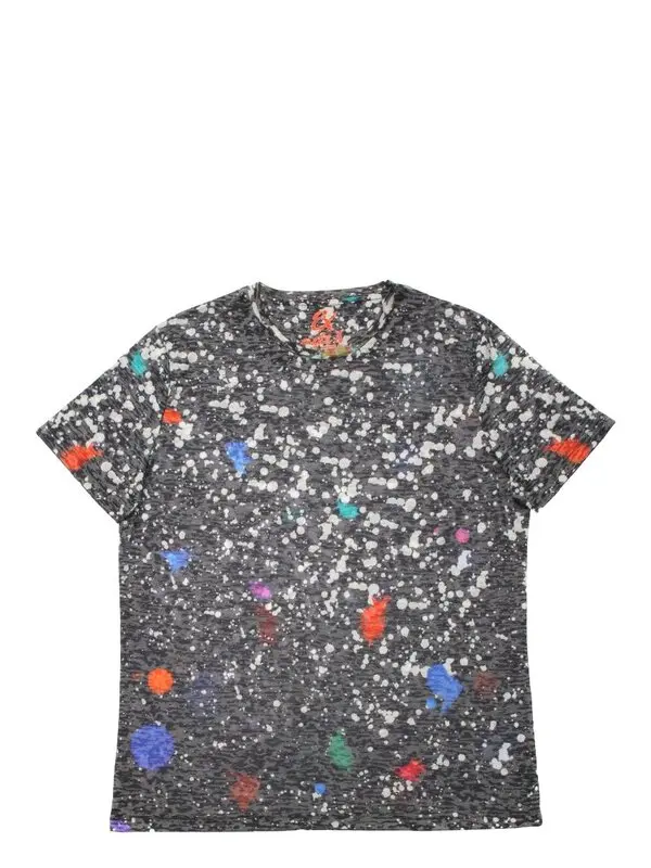 EIGHT X Paint Splash Print T-shirt - Black