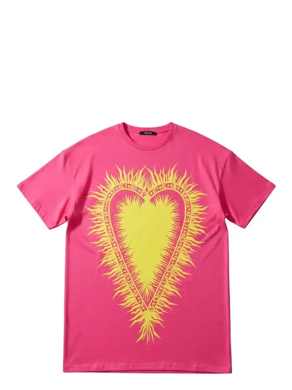 ALTRA VOLTA Oversized T-shirt Dress With Graphic - Pink