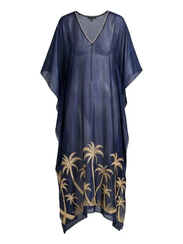 GLAM ON YOU Tropelle Kaftan - Blue