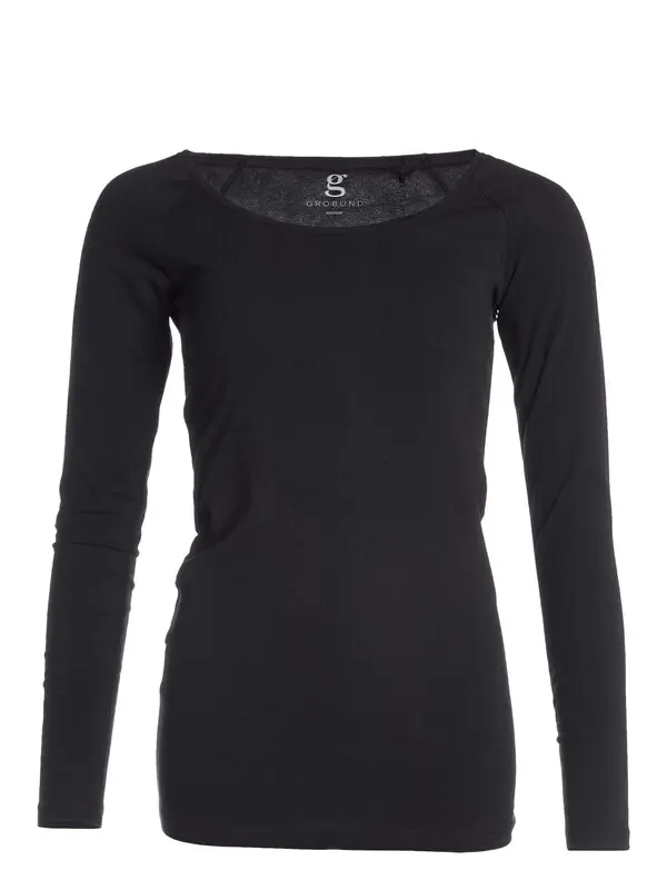 GROBUND Estrid Organic Cotton Blouse - Black