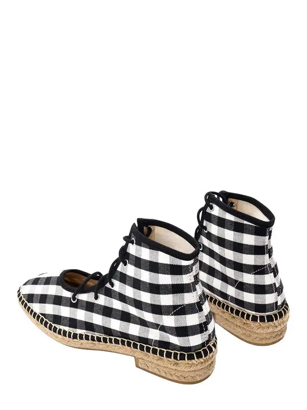 NAGUISA Espadrilles Annona Check - Black