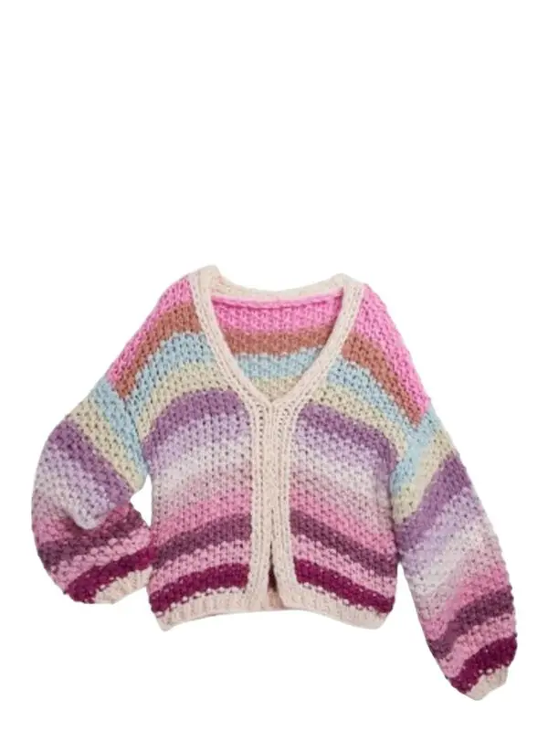 Saachi Reversible Rainbow Pullover - Pink