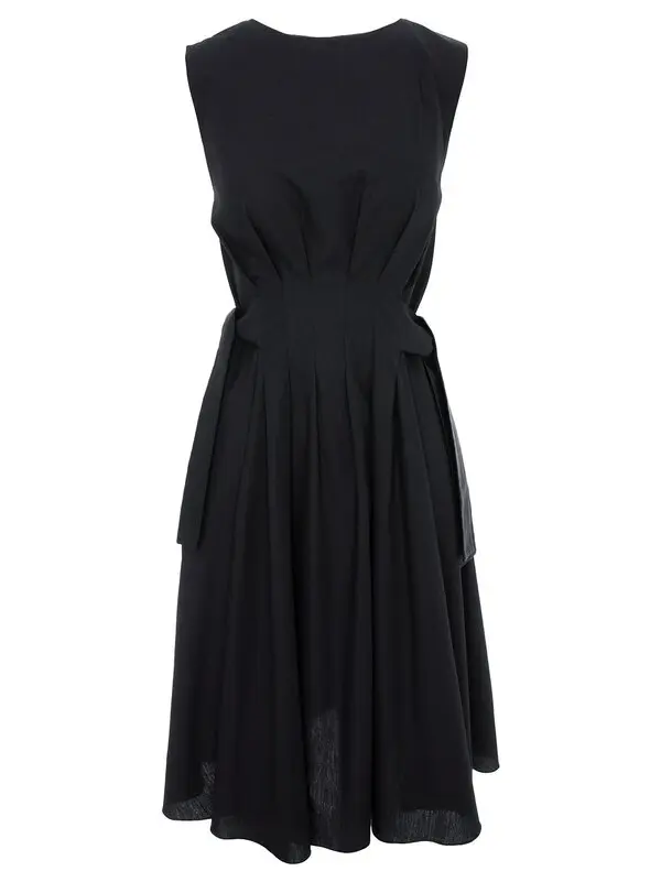 IPANOMI Grazia Midi Dress - Black