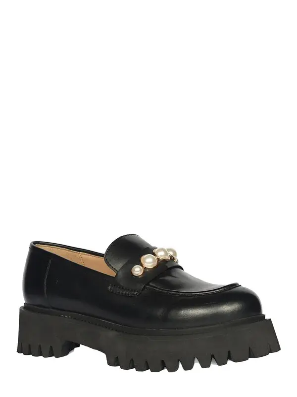 SAINT G Fearl Heeled Mules - Black