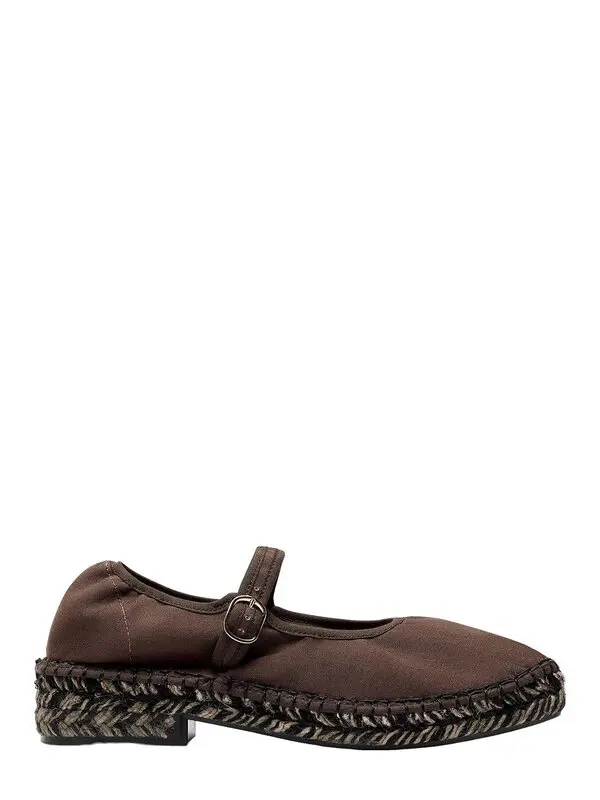 NAGUISA Laxe Mary Jane Espadrille - Brown