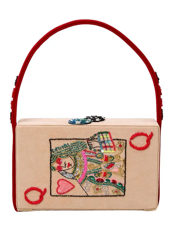 SIMITRI Poker Clutch Bag - Brown