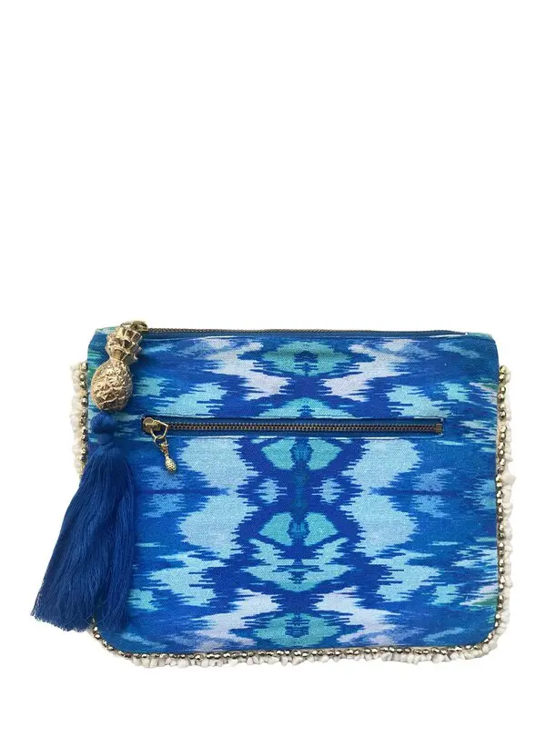 SOPHIA ALEXIA Sea Dream Embellished Clutch Bag - Blue