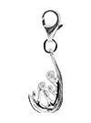 LUCY QUARTERMAINE Wave Charm - Silver