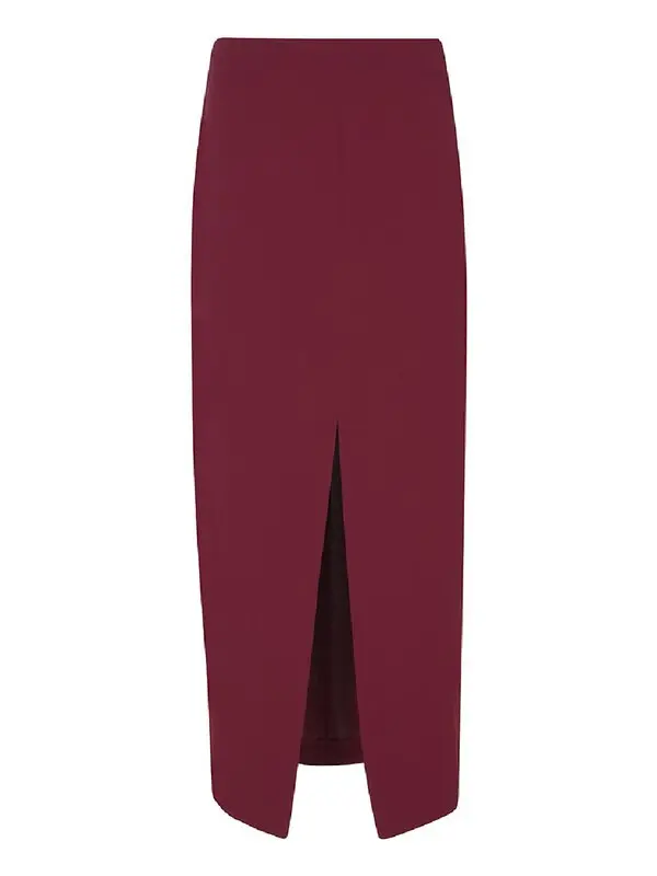 NĀSH Alyssa Midi Skirt - Red