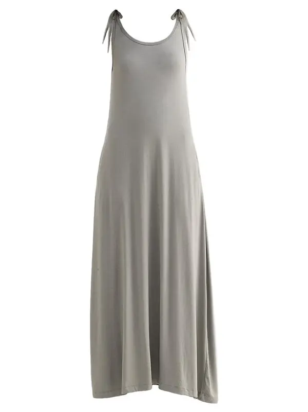 REISTOR Tie-detail Maxi Dress - Green