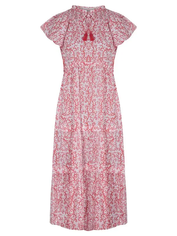 LA MANDARINE Cotton Maxi Dress - White