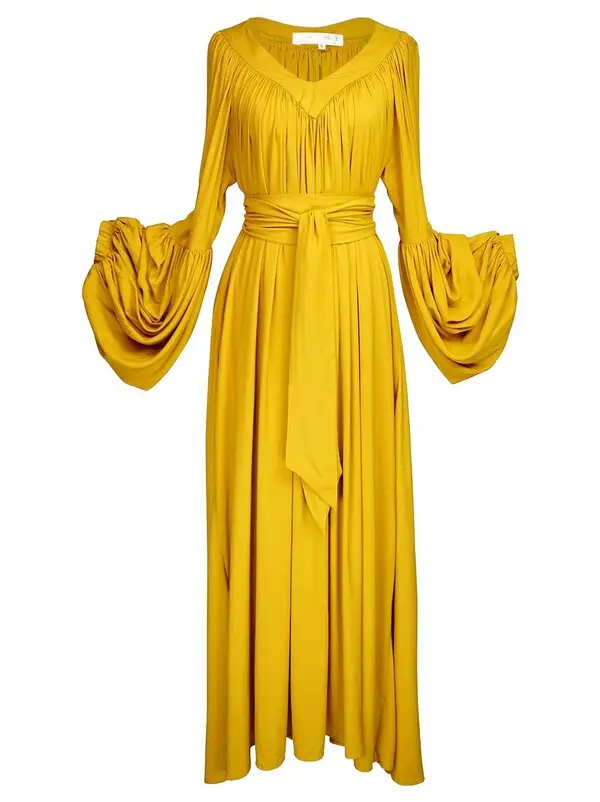 JENNAFER GRACE Saffron Stardust Dress - Yellow