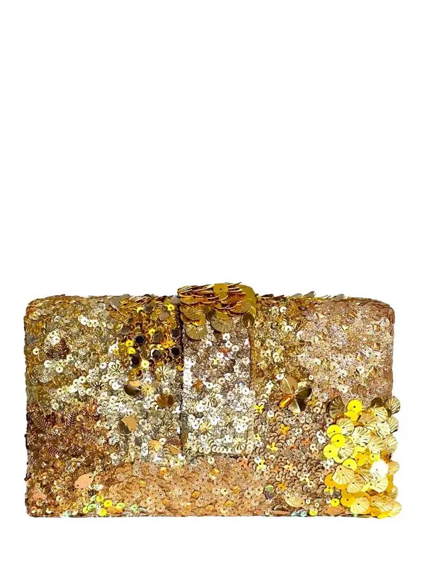 SIMITRI Garnet Clutch - Gold
