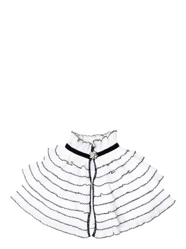 AZIMA MUSAYEVA Oversized Viola Collar - White