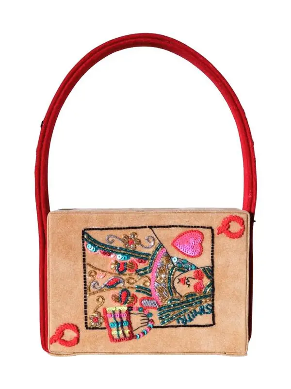 SIMITRI Poker Mini Bag - Brown/red
