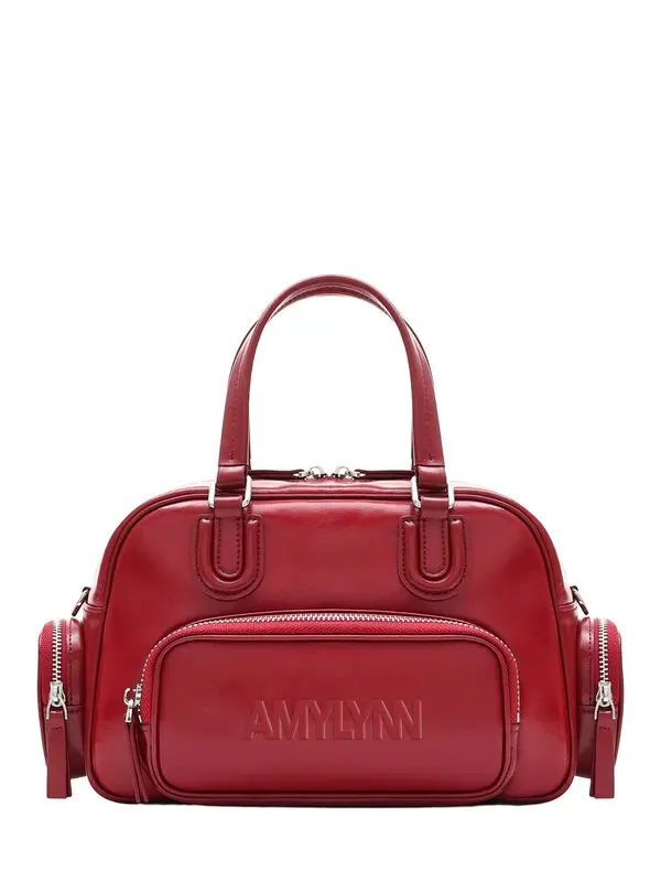 AMY LYNN Kobe Leather Tote Backpack - Red
