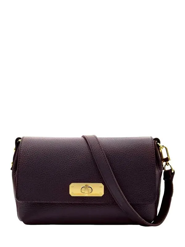 APATCHY LONDON Maisie Midi Port Leather Bag - Red