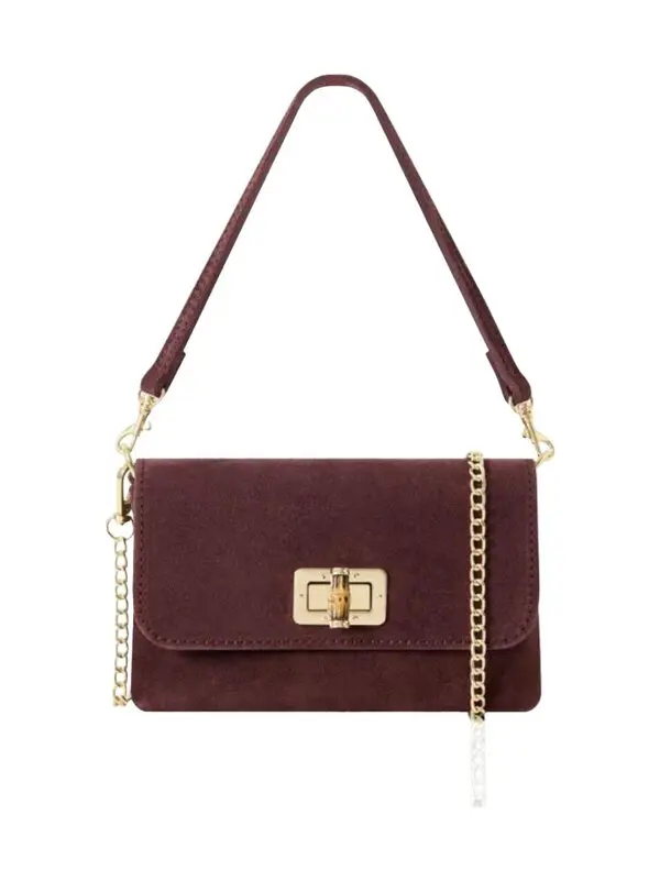 BETSY & FLOSS Cori Suede Handbag & Clutch Bag - Red