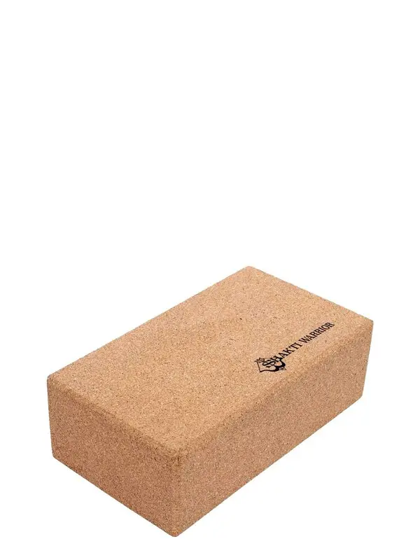 SHAKTI WARRIOR Surya Cork Yoga Block - Brown