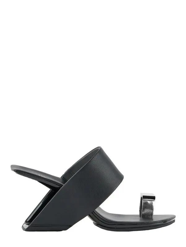 United Nude Loop Toe Hi Cube Ring Sandal - Black