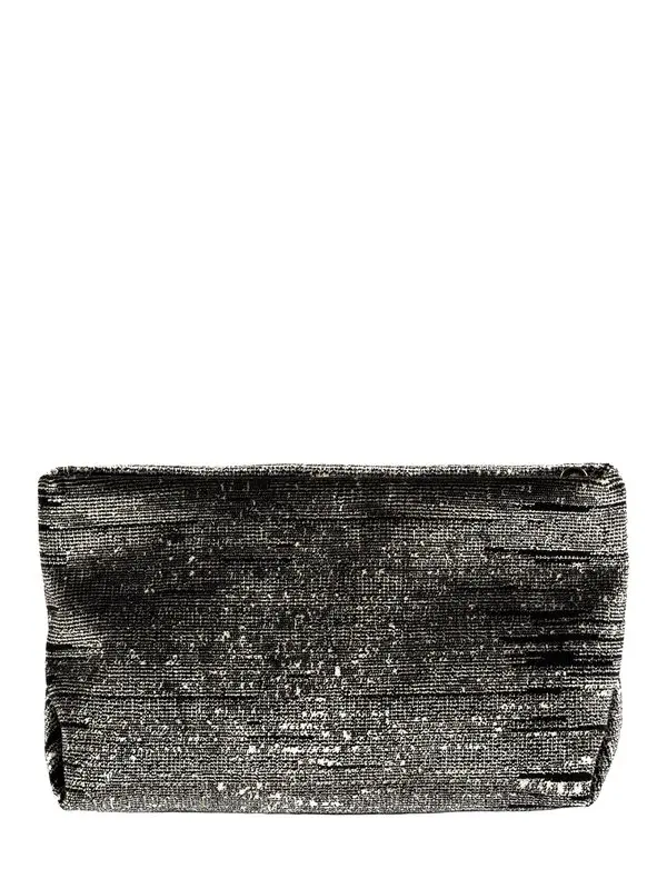 SJW BAGS LONDON Blenheim Velvet Clutch - Grey