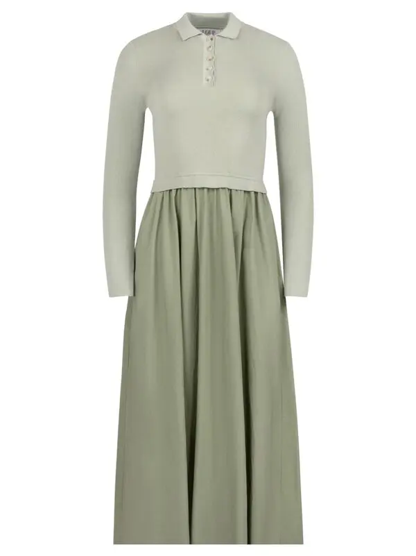 LOU&UP (FORMERLY LOUP CLOTHING) Polo Maxi Dress - Green