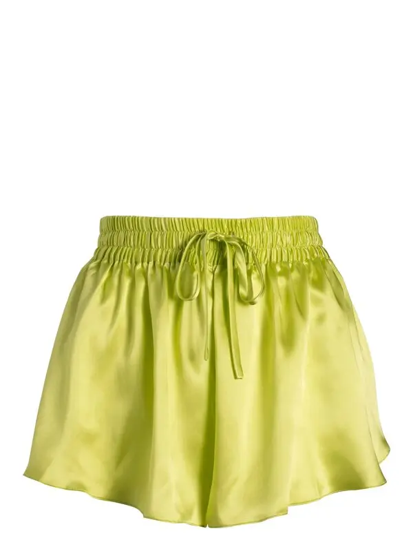 JE MÉRITE (I DESERVE) Silk Pleated Short - Yellow