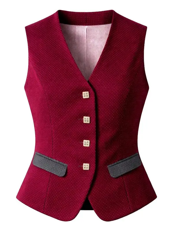 MOOD SWINGS Mulled Wine Vest - Purple/grey/red