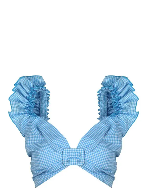 NUR KARAATA Lily Top - Blue