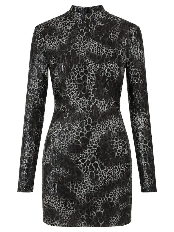 THE MOLC Sequin Mini Dress - Black/grey