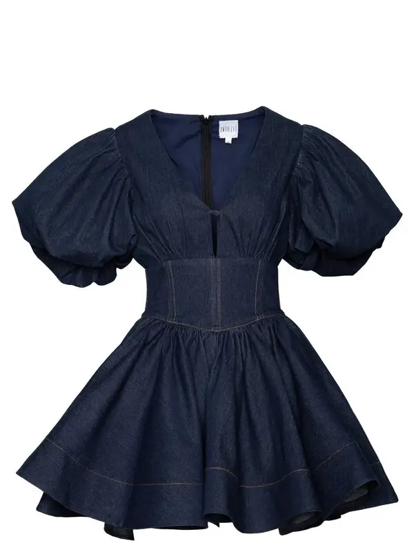 OFUURE Delilah Denim Mini Dress - Blue