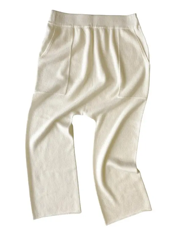 ZENZEE Cashmere Jogger Pants - White