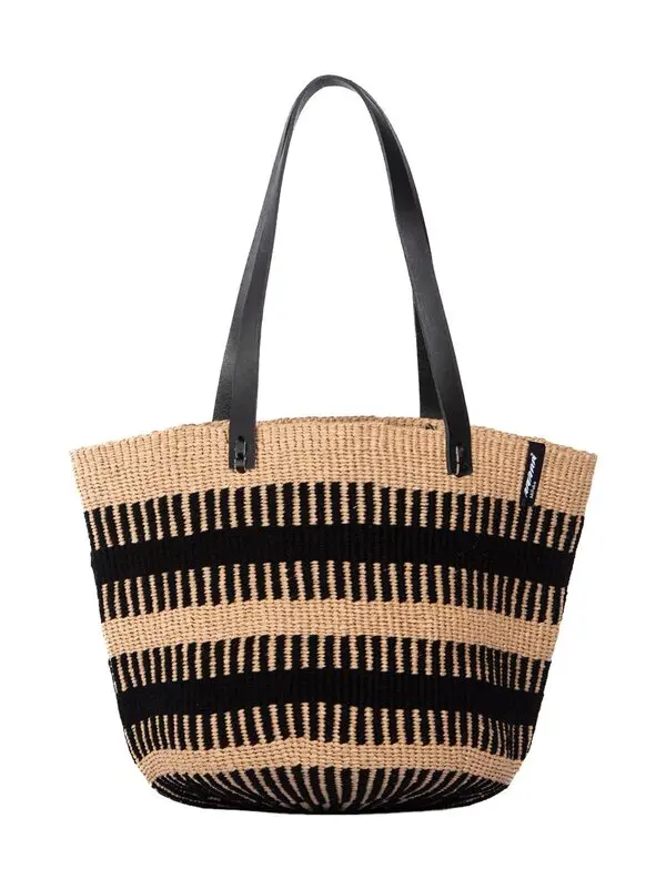 MIFUKO Pamba Shopper Basket - Black/brown