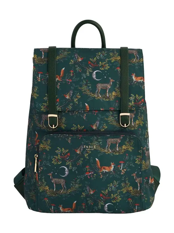 FABLE ENGLAND Into The Woods Buckle Backpack - Green