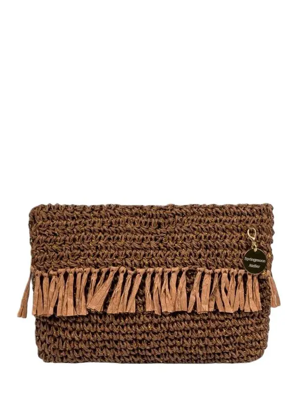 SPRINGMOONATELIER Mini Crochet Handbag - Brown