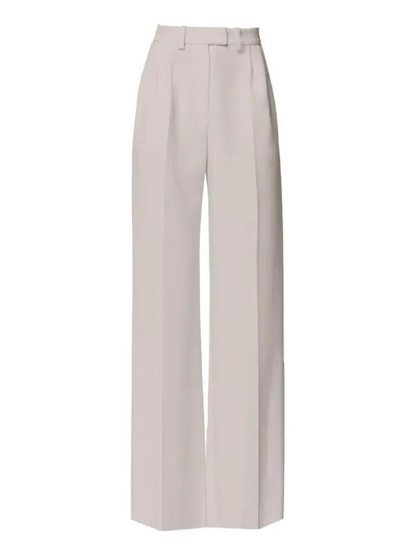 ANGELIKA JOZEFCZYK High-waisted Wide-leg Trousers - Beige
