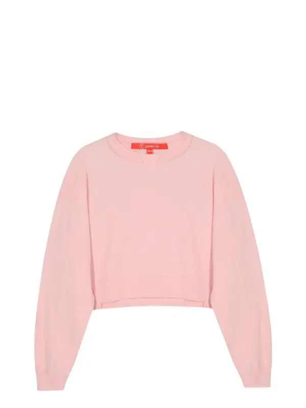 YORSTRULY Cropped Sweatshirt - Pink