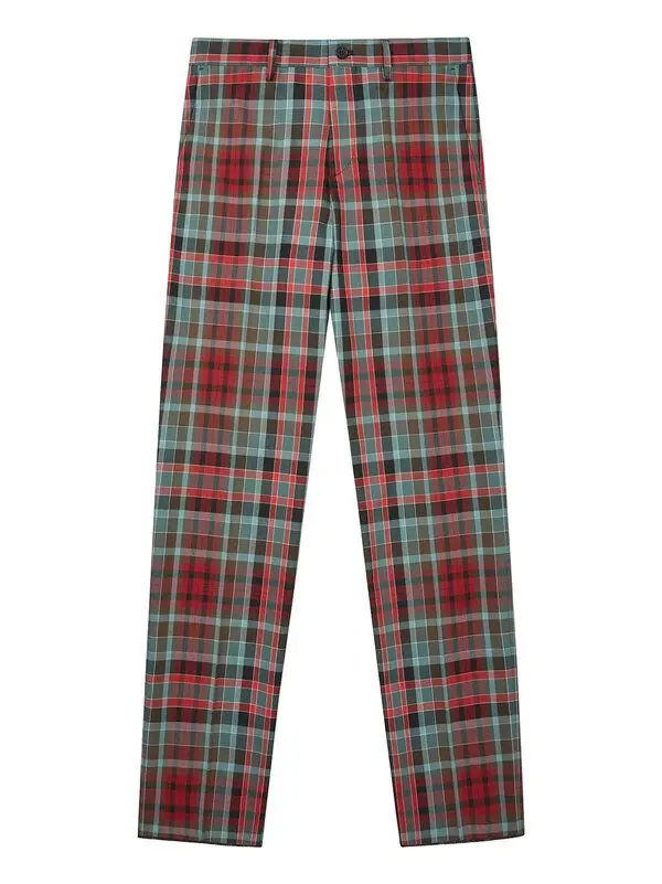 GRESHAM BLAKE Gordon Tartan Trousers - Green/red