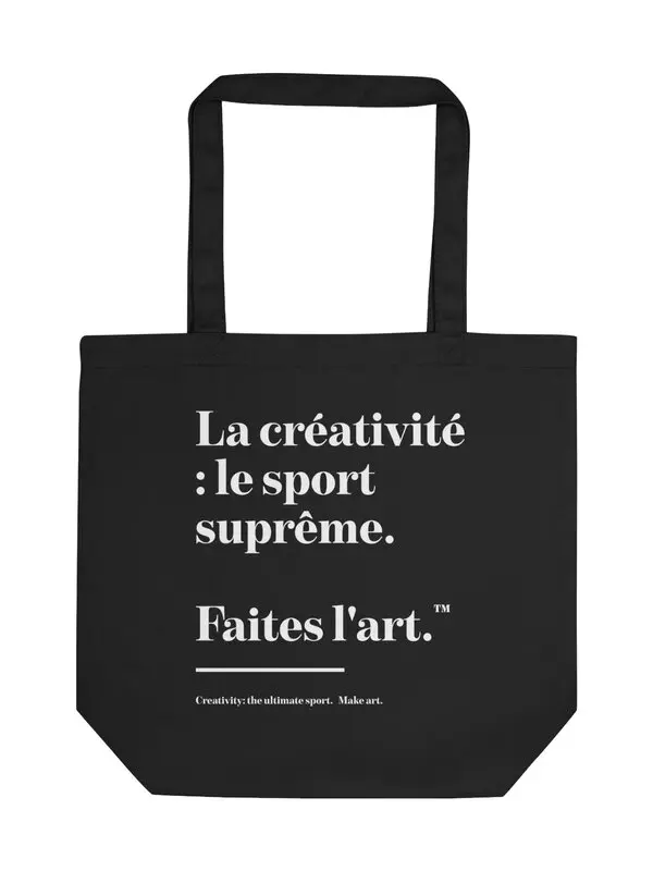 ANCHOR & CREW Creative Standard Recycled Cotton Tote Bag - Black