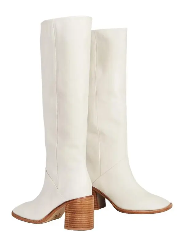 Intentionally Blank Coucou Tall Heeled Boots - White