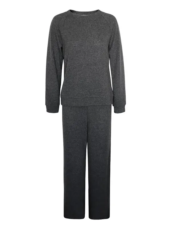 2KSTYLE Wool-blend Knit Set - Grey