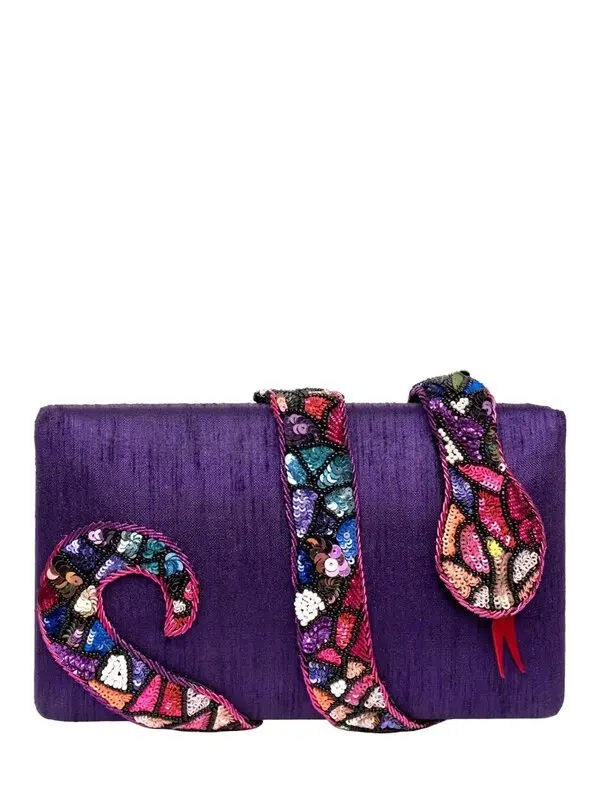 SIMITRI Royal Kaa Clutch - Purple