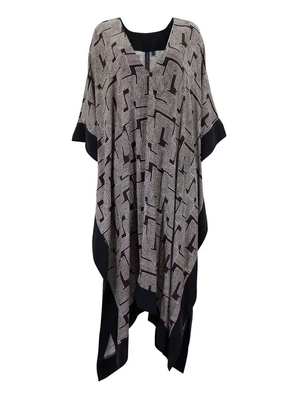 LORDS OF HARLECH Kiera Inter Twine Kaftan - Black