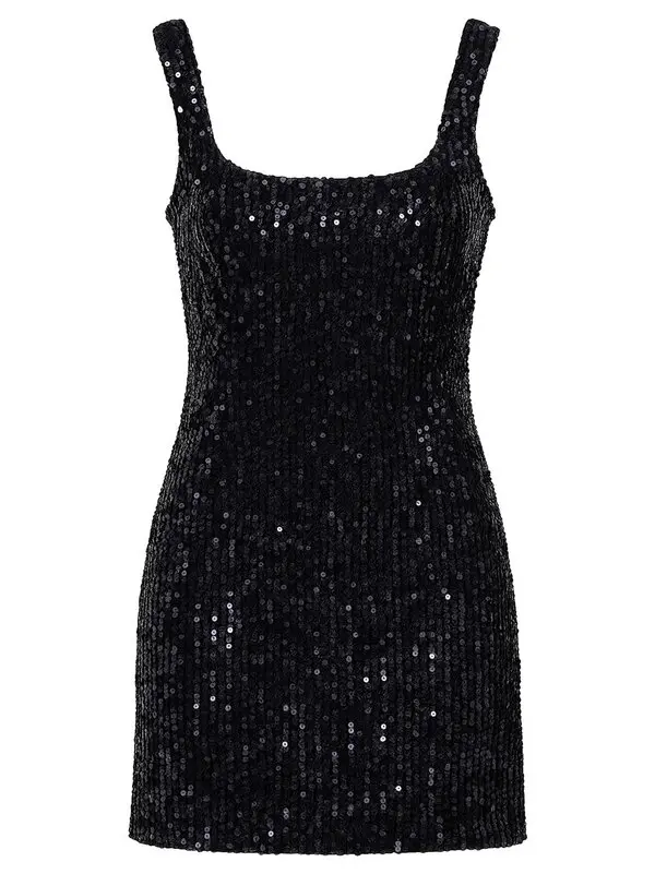 THE MOLC Vanessa Mini Dress - Black/blue