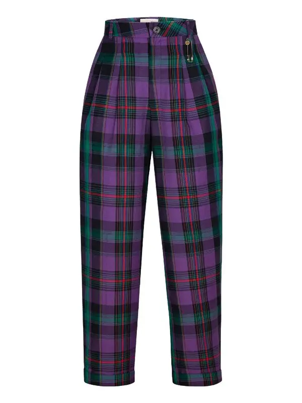 COME ON Winston Trouser - Purple