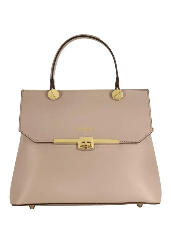 LE PARMENTIER Atlanta Top Handle Satchel - Black/yellow
