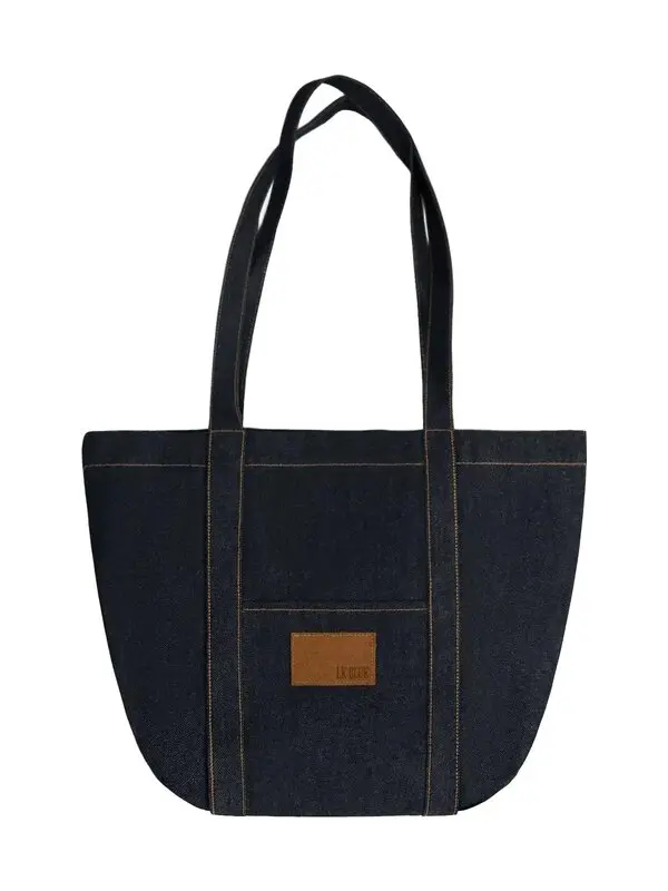 LK BLUE Denim Tote Bag - Blue