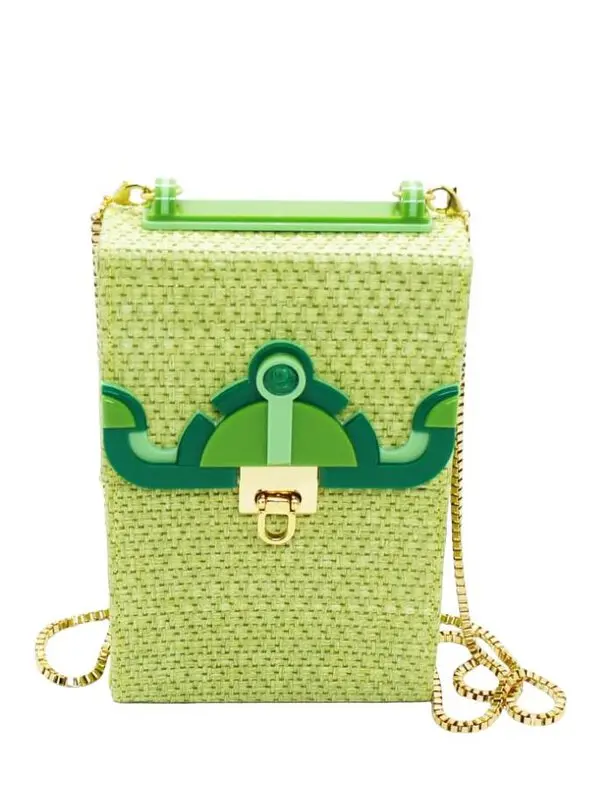 GISSA BICALHO Indaiá Acrylic Bag - Green